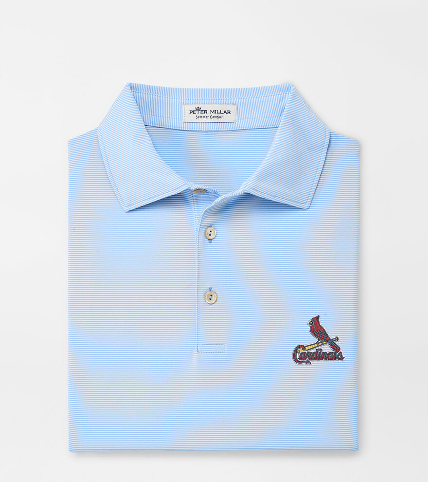 Cooperstown St. Louis Cardinals Jubilee Stripe Performance Polo | Men's ...