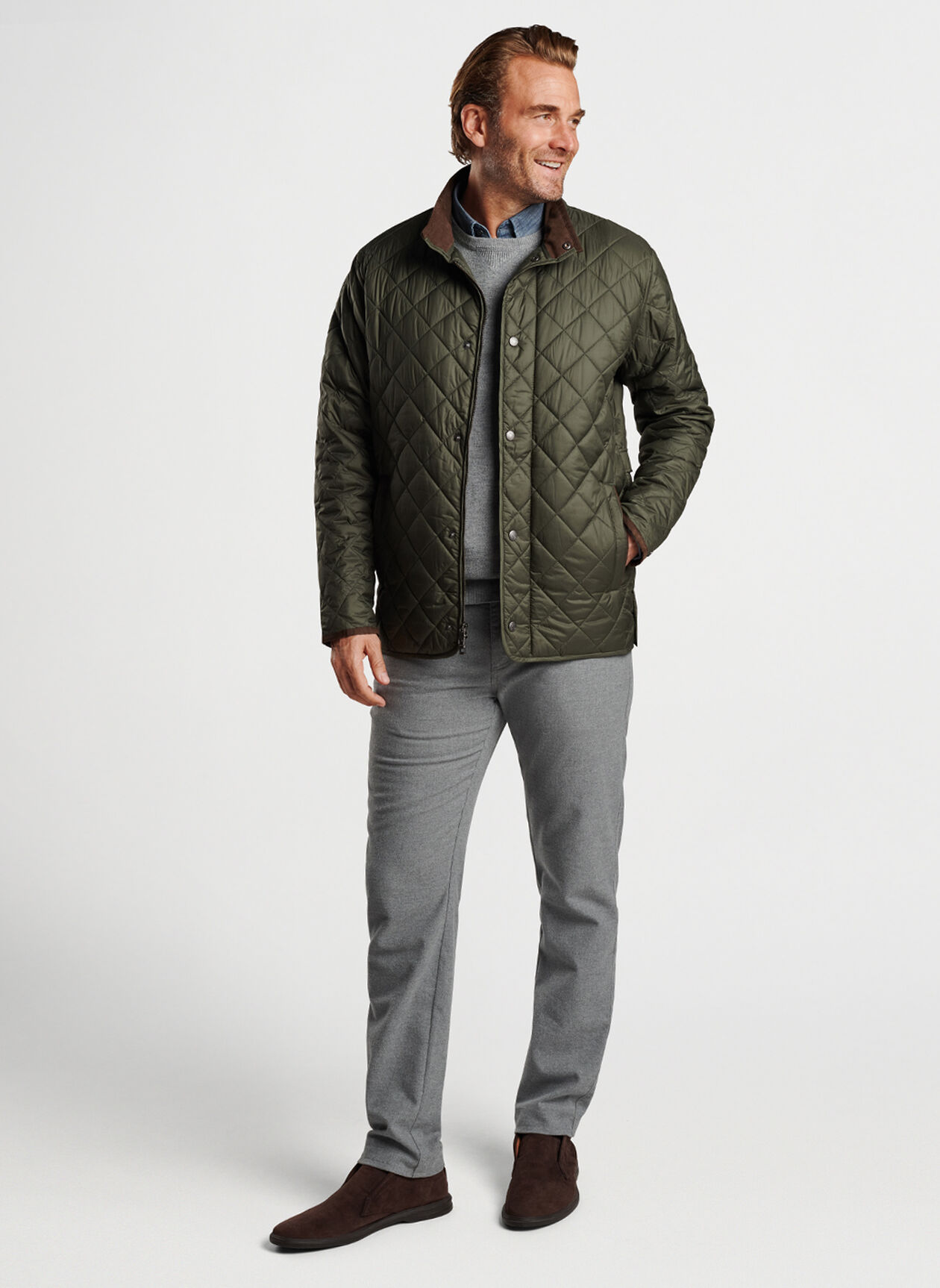 Suffolk Quilted Travel Coat | Men's Jacket's & Coats | Peter Millar