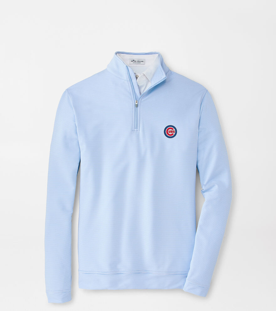 Perth Sugar Stripe Performance Quarter-Zip | Men's MLB Apparel | Peter ...