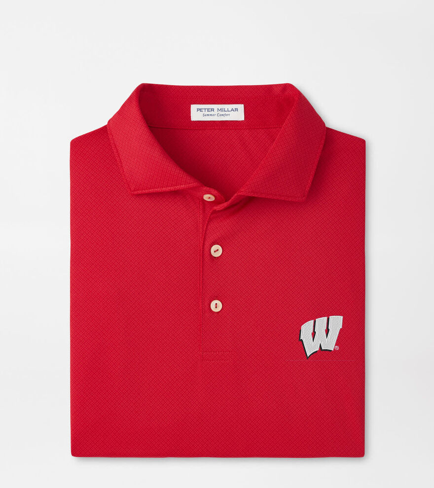 Wisconsin Hugo Performance Jersey Polo | Men's Collegiate Apparel ...
