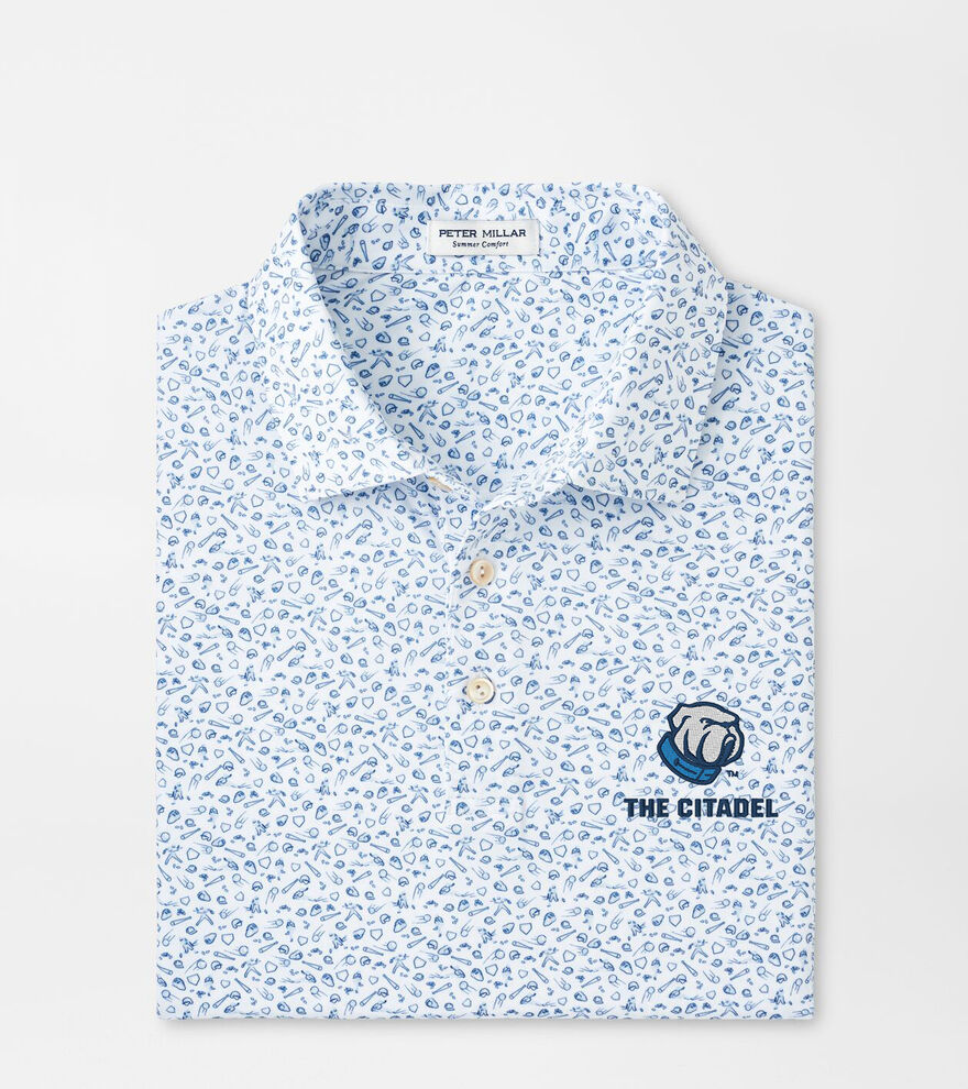 The Citadel Batter Up Performance Jersey Polo | Men's Collegiate ...