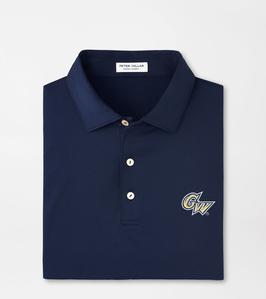 George Washington University Solid Performance Jersey Polo | Men's ...