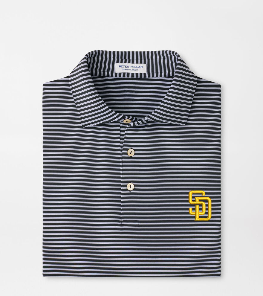 San Diego Padres Tiebreaker Performance Jersey Stripe Polo | Men's MLB ...