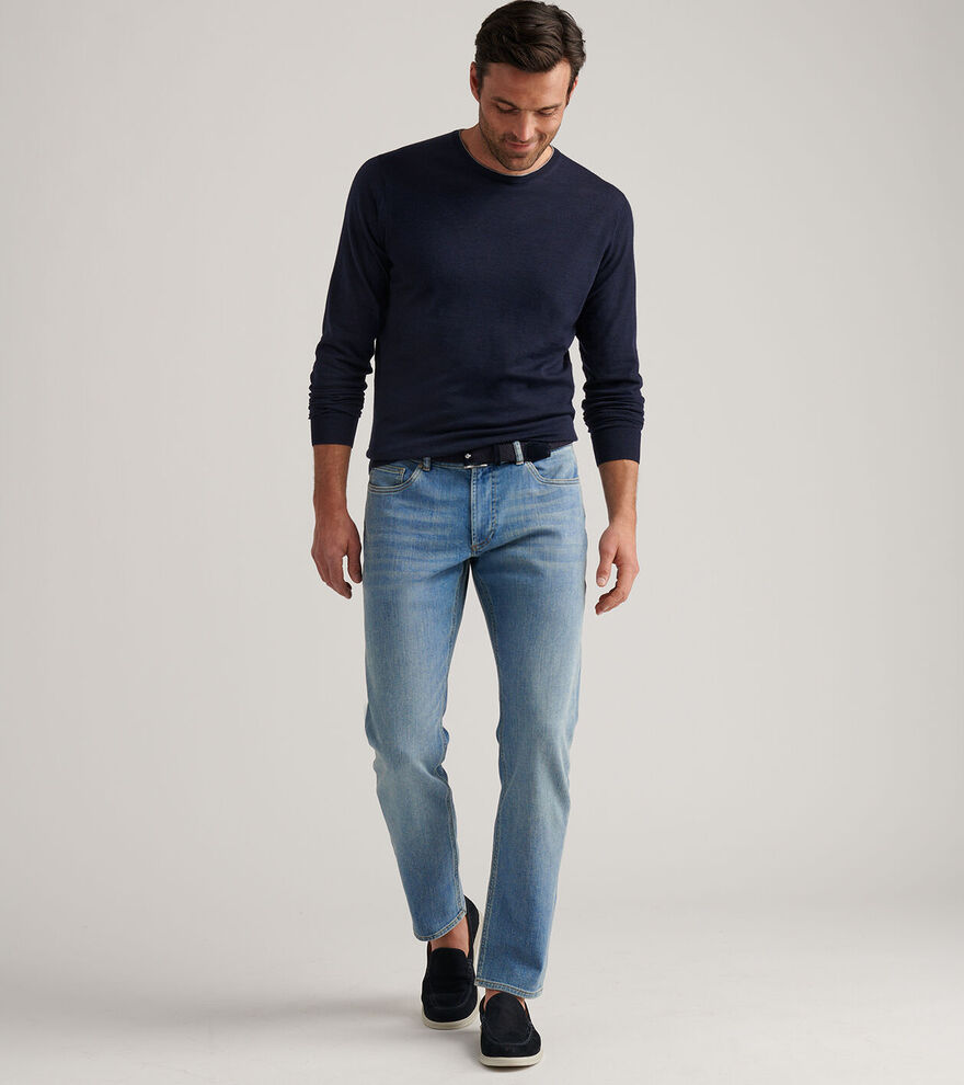 Vintage Washed Five-Pocket Denim | Men's Pants | Peter Millar