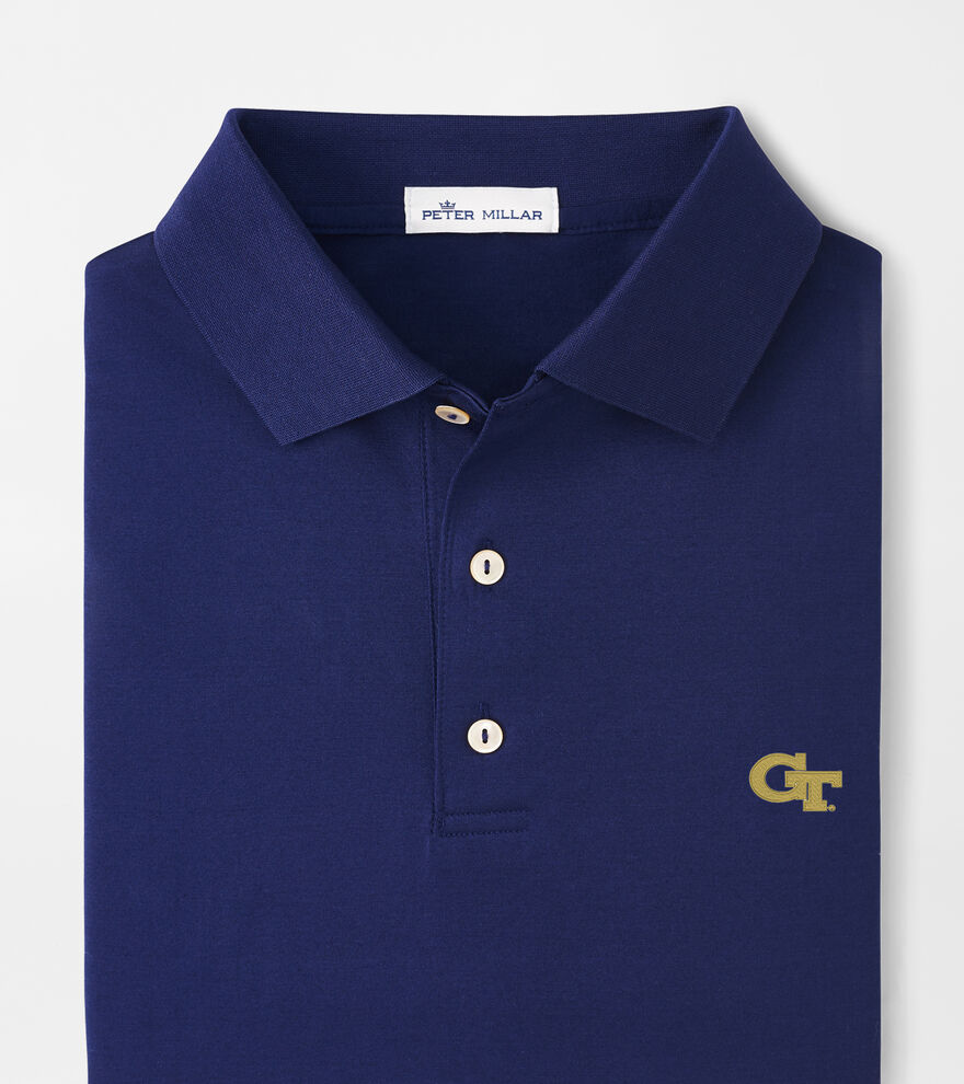 Georgia Tech Solid Cotton Polo | Peter Millar