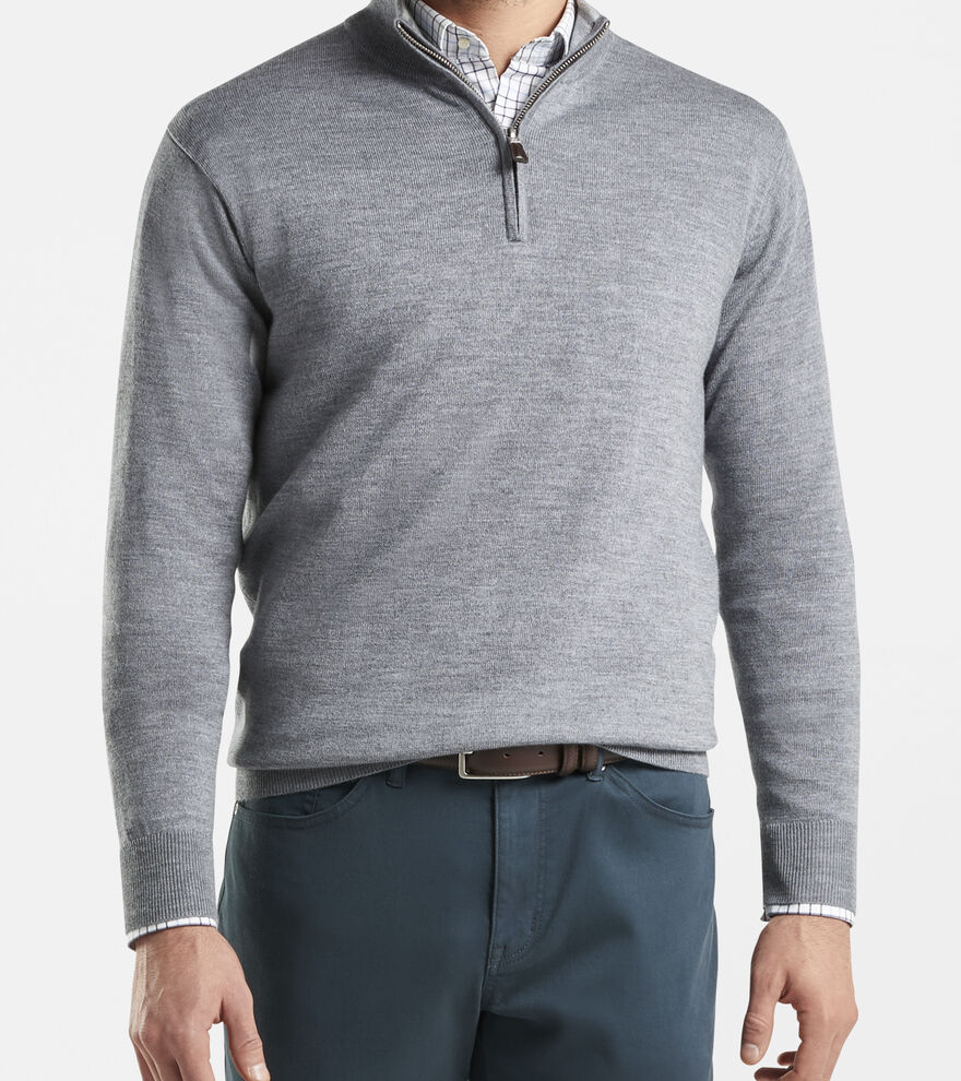 Crown Soft Merino-Silk Quarter-Zip | Peter Millar