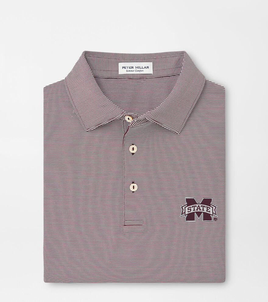 Mississippi State Jubilee Stripe Performance Polo | Men's Collegiate ...