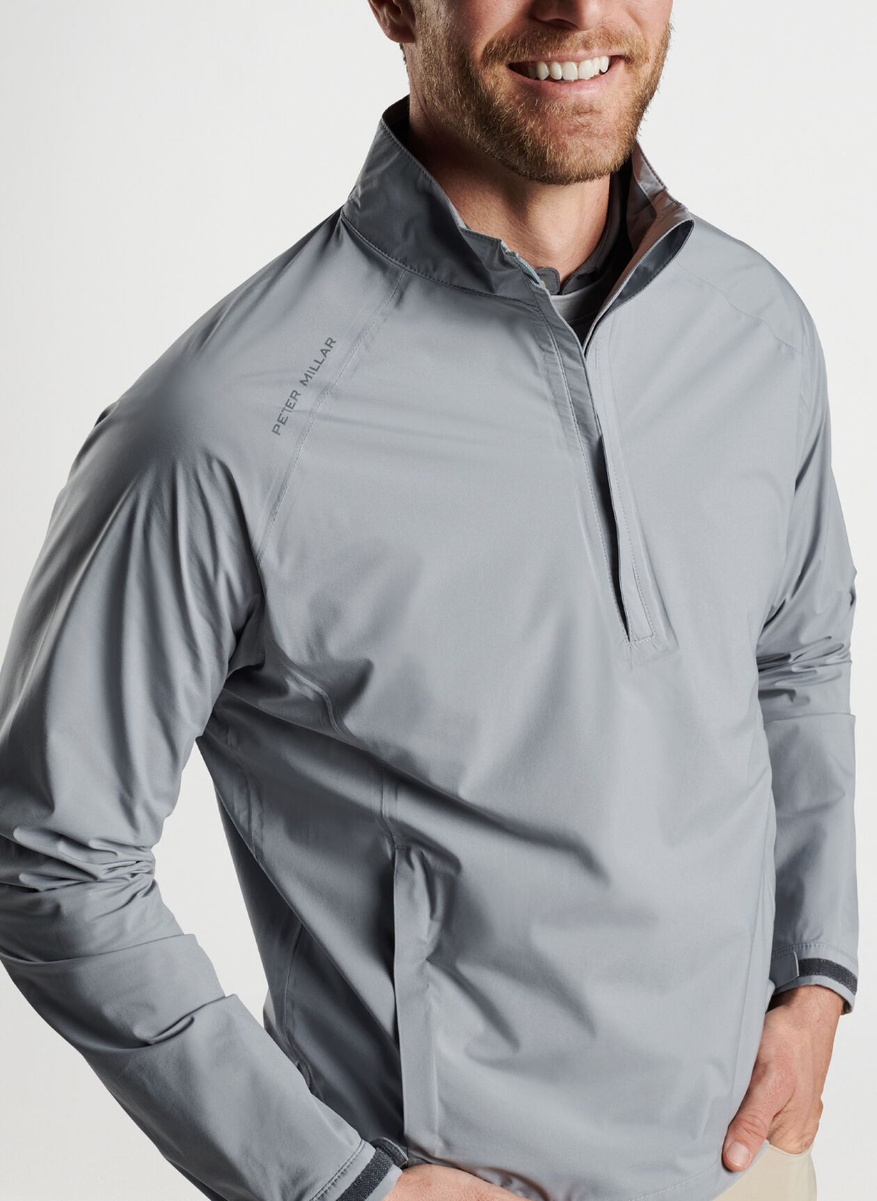 Shield Half-Zip Rain Shell | Men's Jackets & Coats | Peter Millar