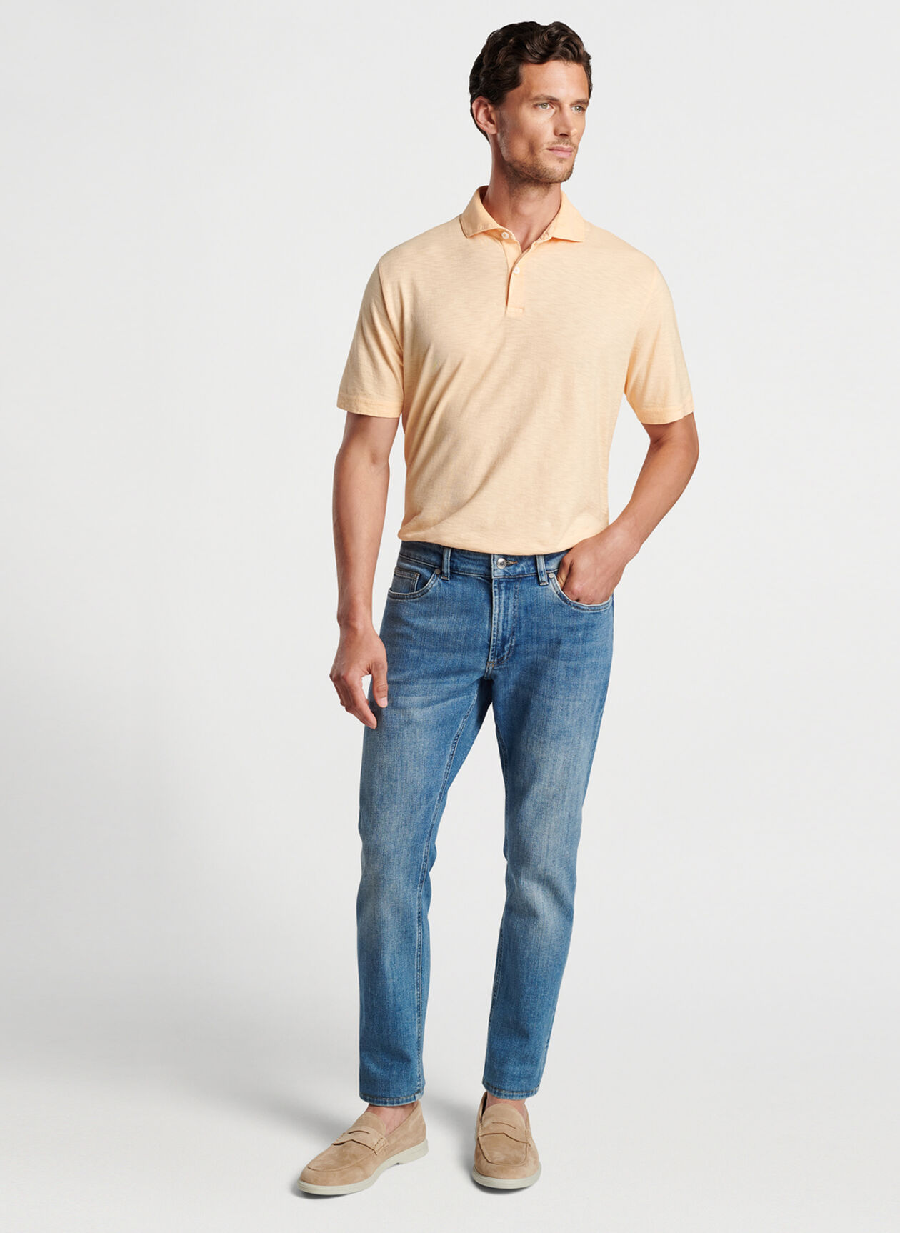 Vintage Washed Five-Pocket Denim | Men's Pants | Peter Millar