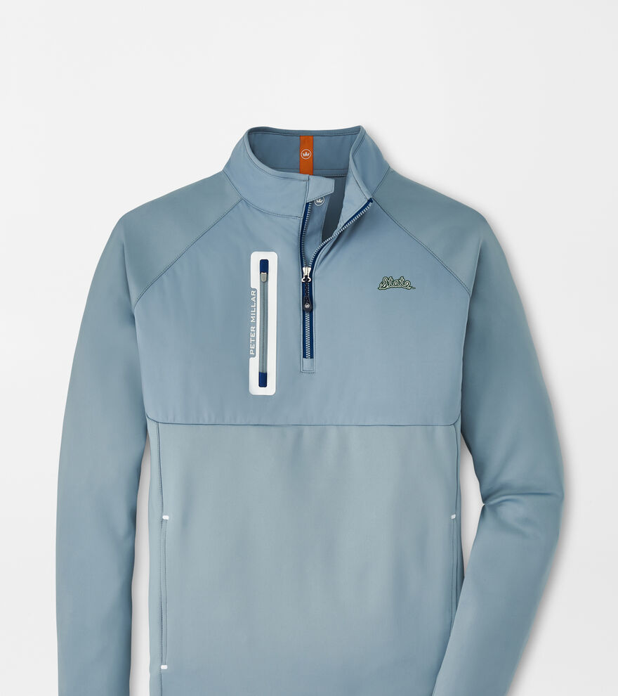 Michigan State Vault Hyperlight Weld Hybrid Half-Zip | Peter Millar