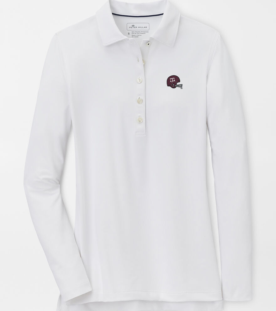 Texas A&M Vault Perfect Fit Performance Long-Sleeve Polo | Peter Millar