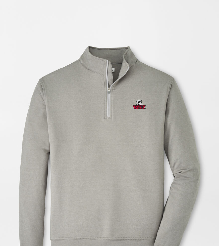 Georgia Vault Perth Melange Performance Quarter-Zip | Peter Millar