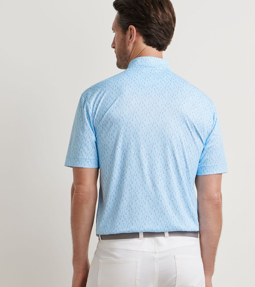 Featherweight Pineapple Mosaic Performance Polo | Men's Polos | Peter Millar