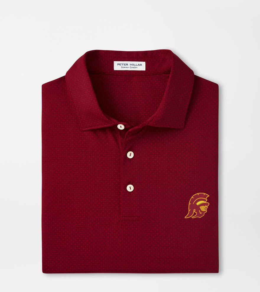 USC Trojan Tesseract Performance Jersey Polo | Men's Collegiate Apparel ...
