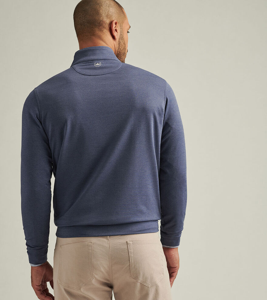 Perth Mélange Performance Quarter-Zip | Men's Pullovers | Peter Millar