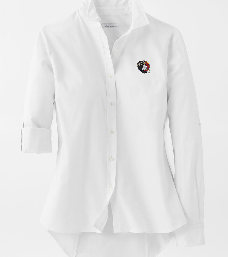 Women's Florida State Vault Stretch Woven Button-Up | Peter Millar
