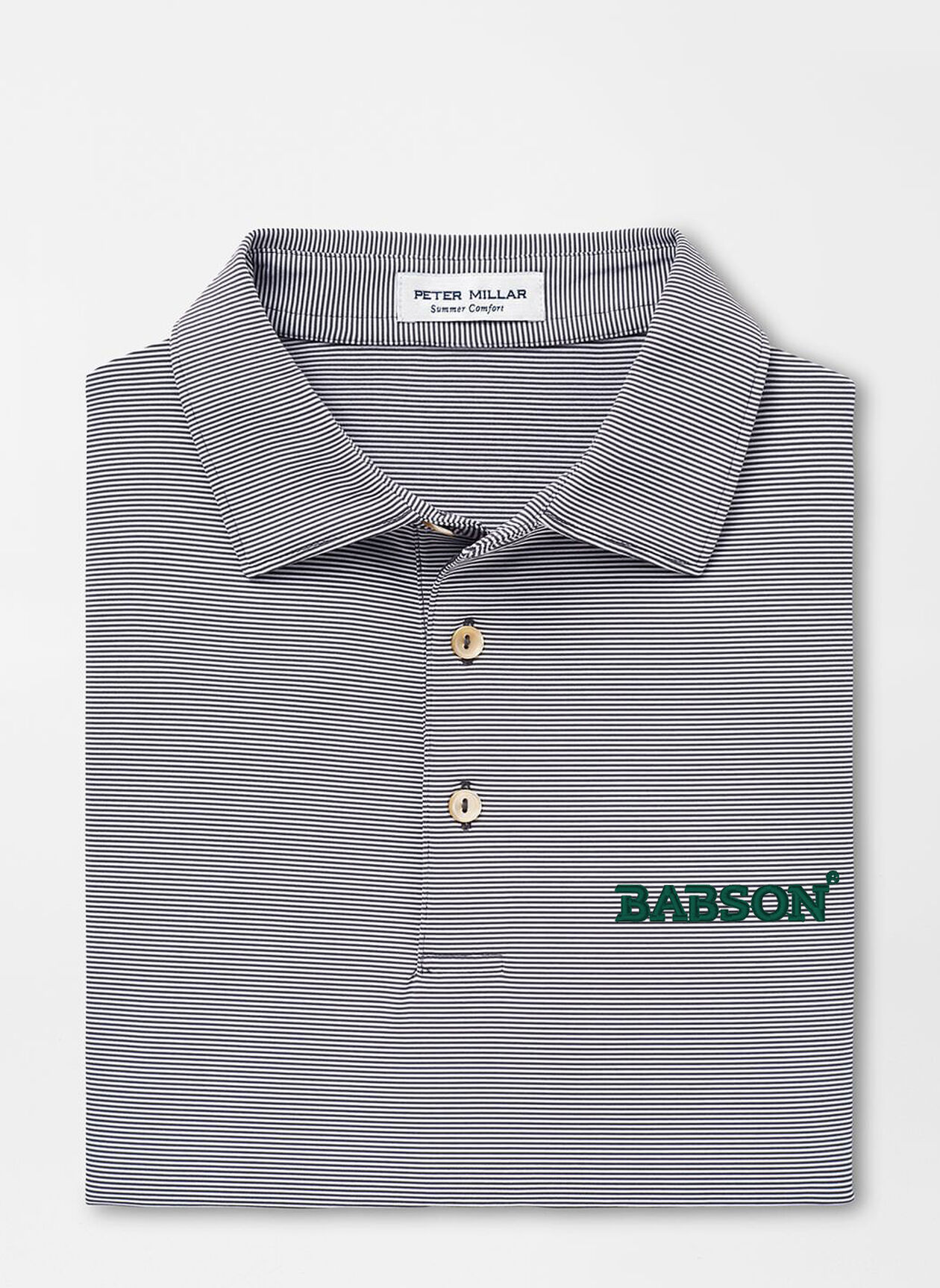 Babson Jubilee Stripe Performance Polo | Men's Collegiate Apparel ...