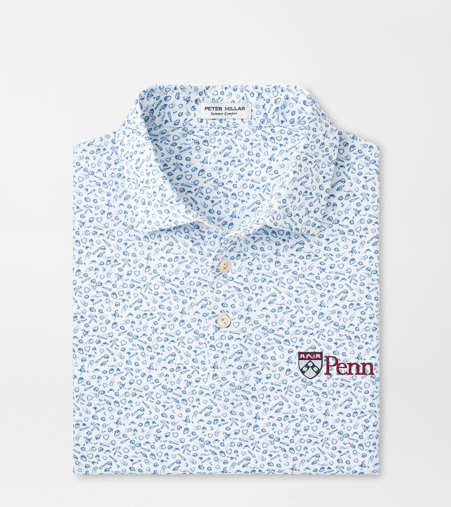 UPenn Batter Up Performance Jersey Polo | Men's Collegiate Apparel ...