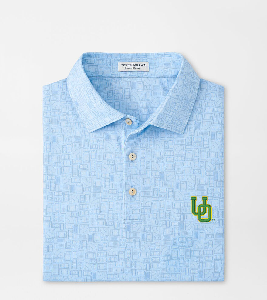 Oregon Vault Out of Bounds Performance Jersey Polo | Men's Collegiate Apparel | Peter Millar