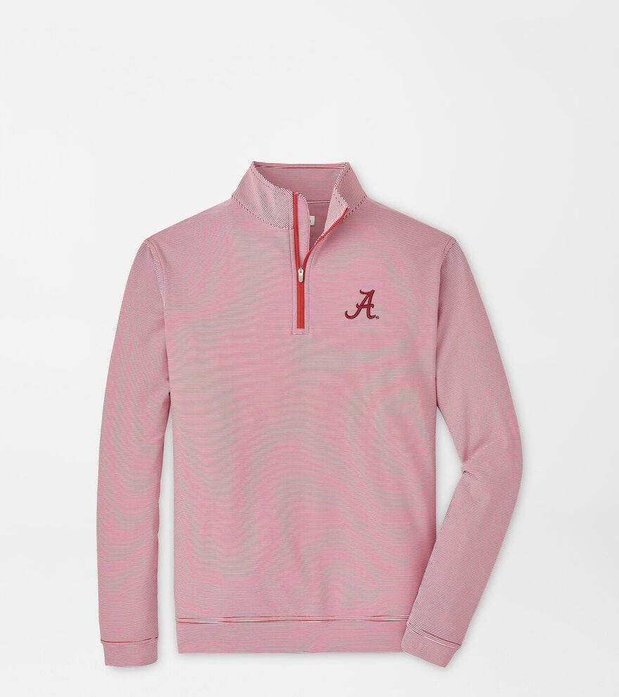 Alabama Perth Sugar Stripe Performance Quarter-Zip | Men's Collegiate ...