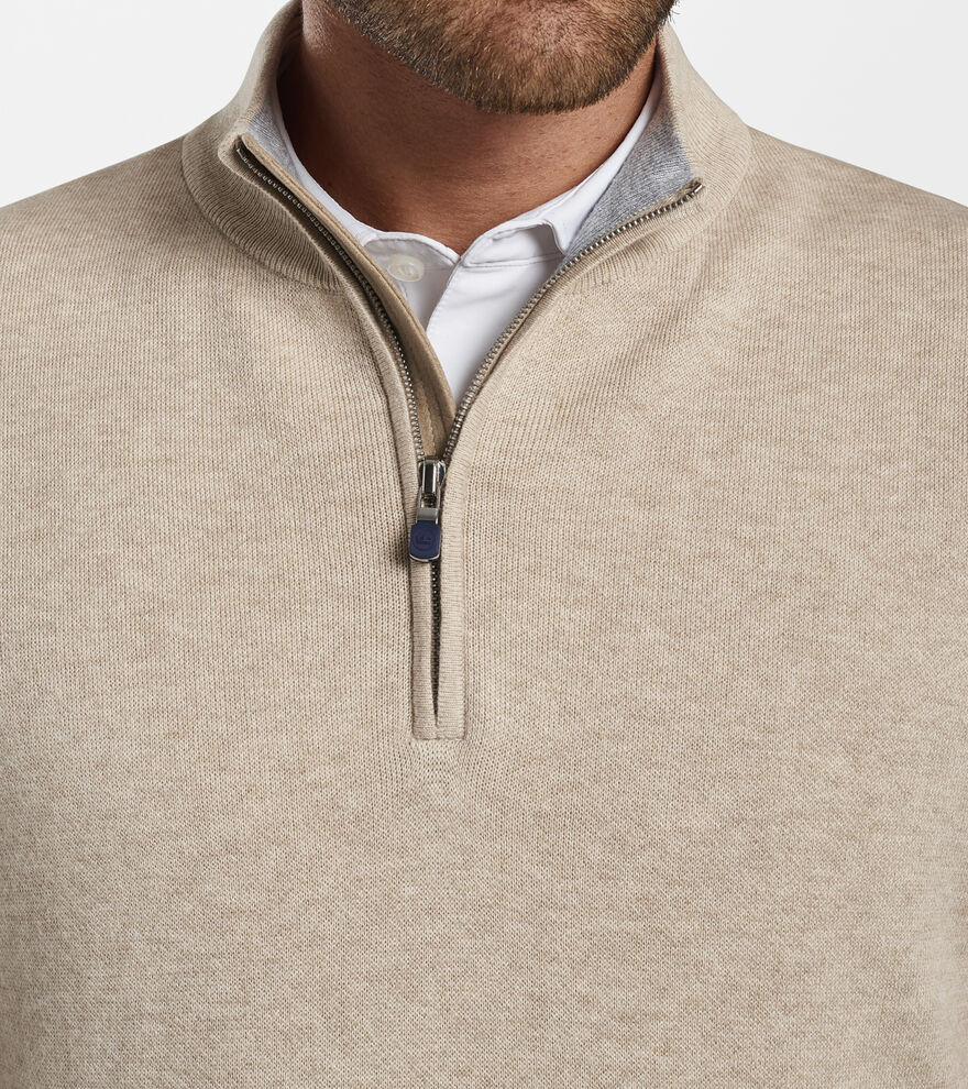 Crown Crafted Interlock Quarter-Zip Vest | Peter Millar