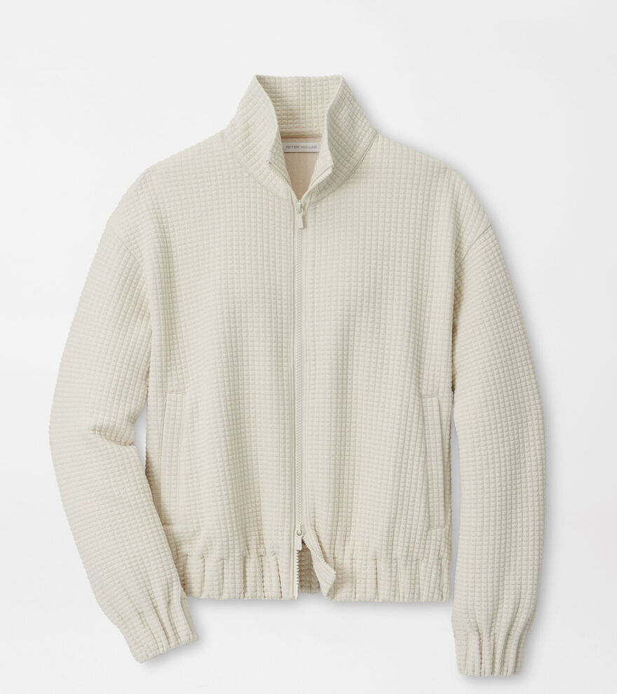 Flora Knit Jacquard Full-Zip Layer | Women's Tops | Peter Millar