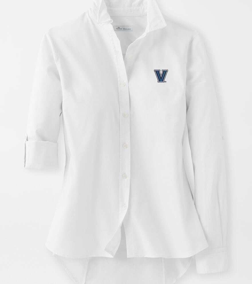 Women's Villanova Block V Stretch Woven Button-Up | Peter Millar