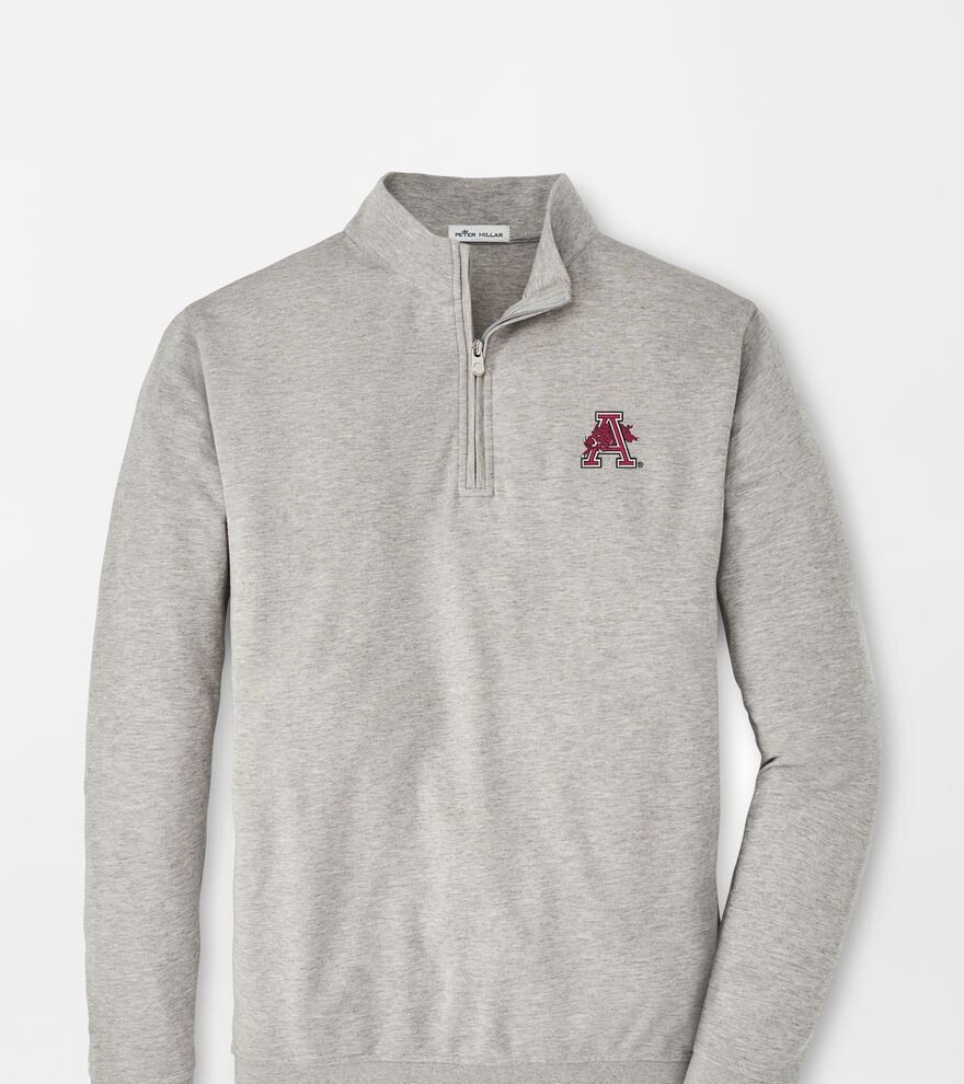 Arkansas Vault Crown Comfort Interlock Quarter-Zip | Peter Millar