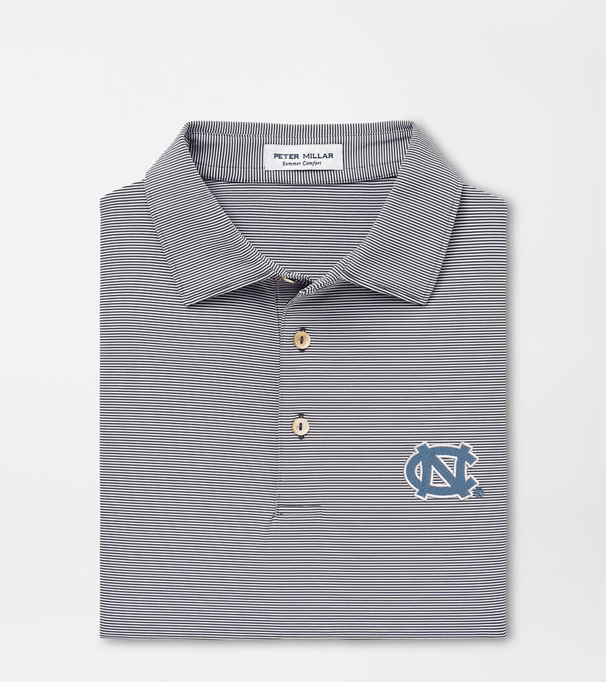 UNC Chapel Hill Jubilee Stripe Performance Polo | Men's Collegiate ...
