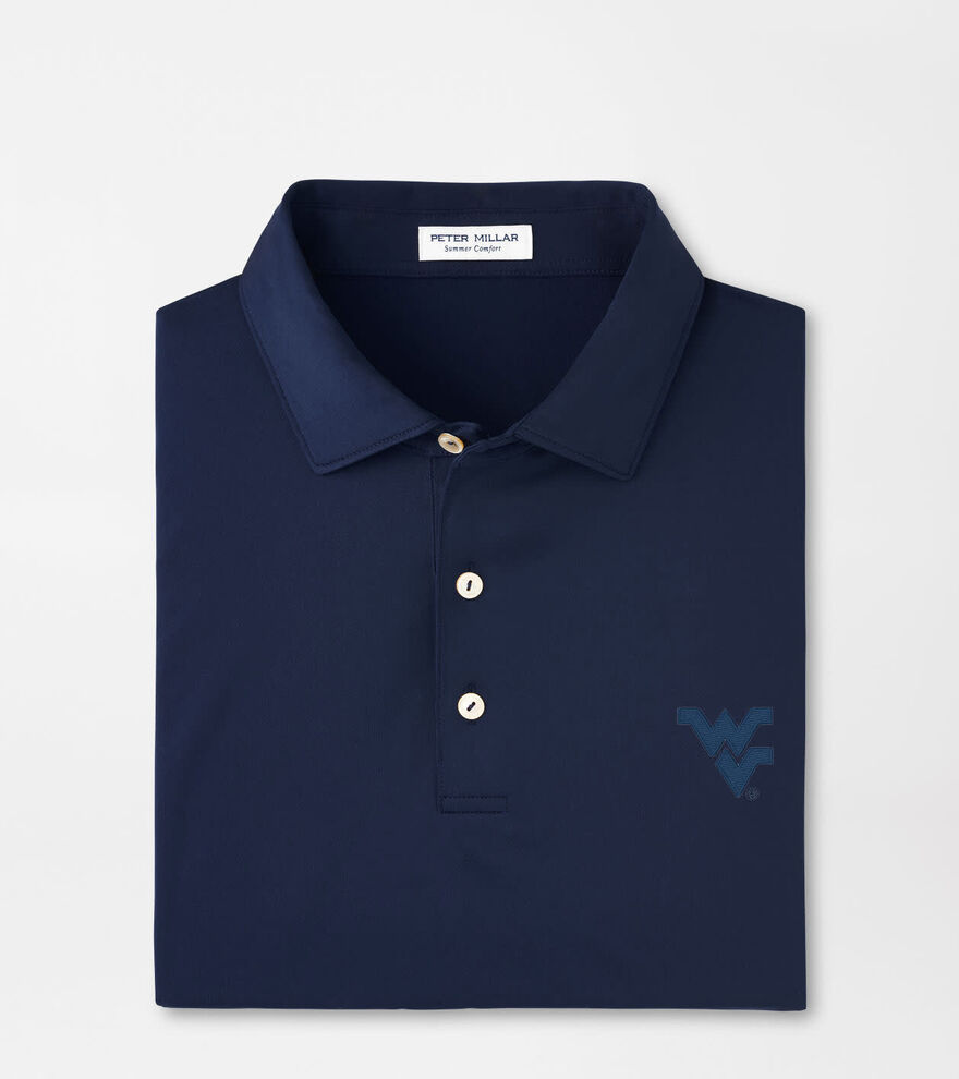West Virginia Solid Performance Jersey Polo | Men's Collegiate Apparel ...