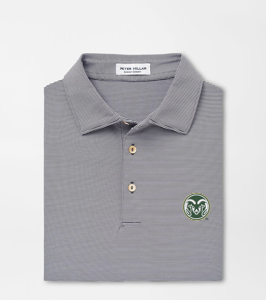 Colorado State Jubilee Stripe Performance Polo | Men's Collegiate ...