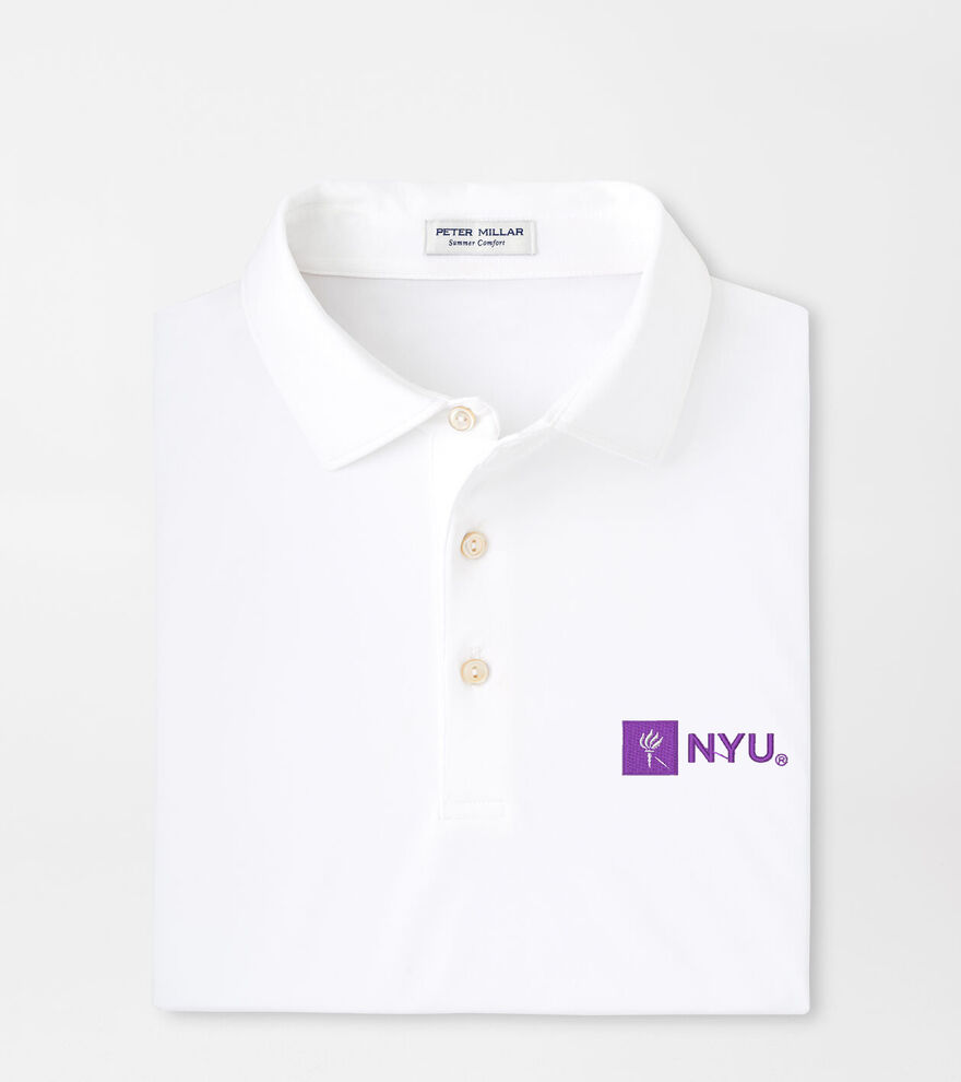 New York University Solid Performance Jersey Polo | Men's Collegiate ...