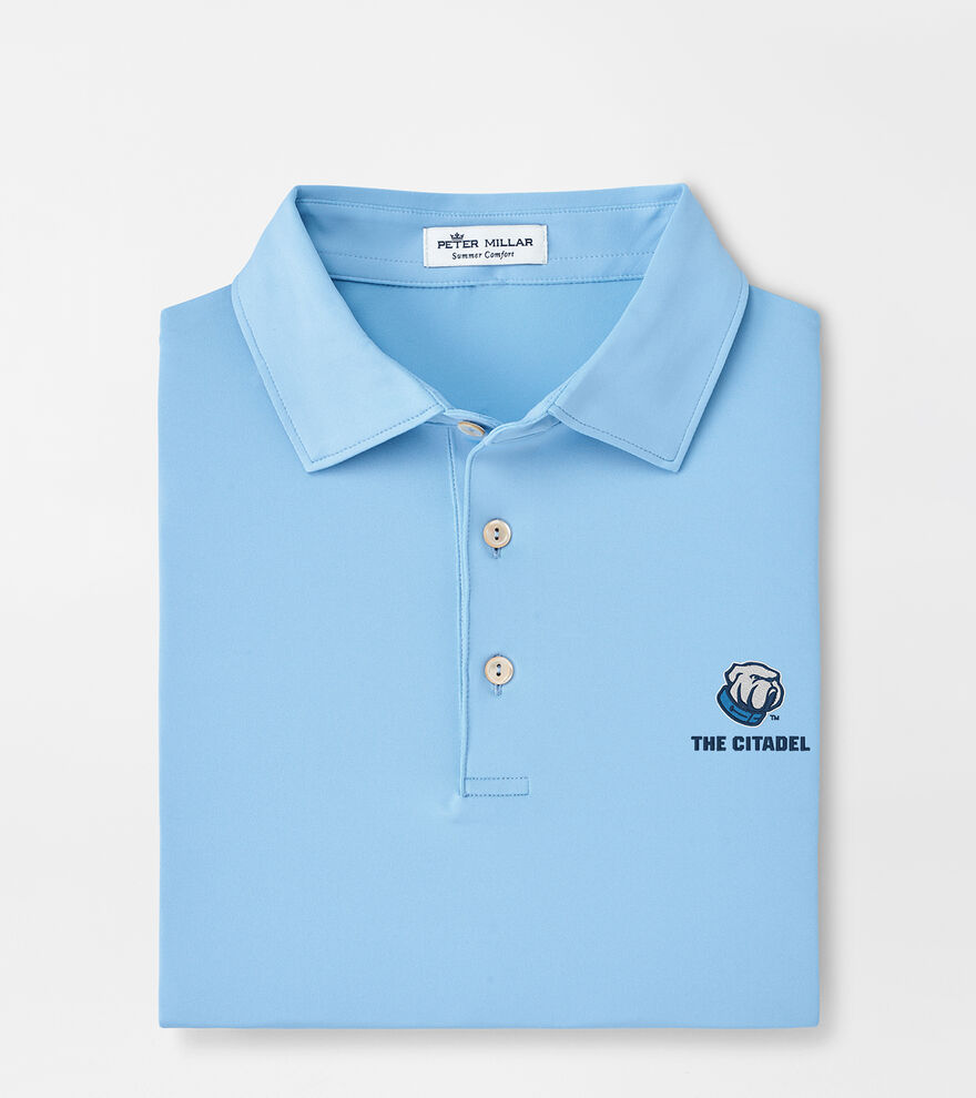 The Citadel Solid Performance Jersey Polo (Sean Self Collar) | Men's ...