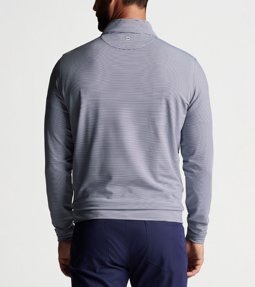 Perth Sugar Stripe Performance Quarter Zip Mens Pullovers And T Shirts