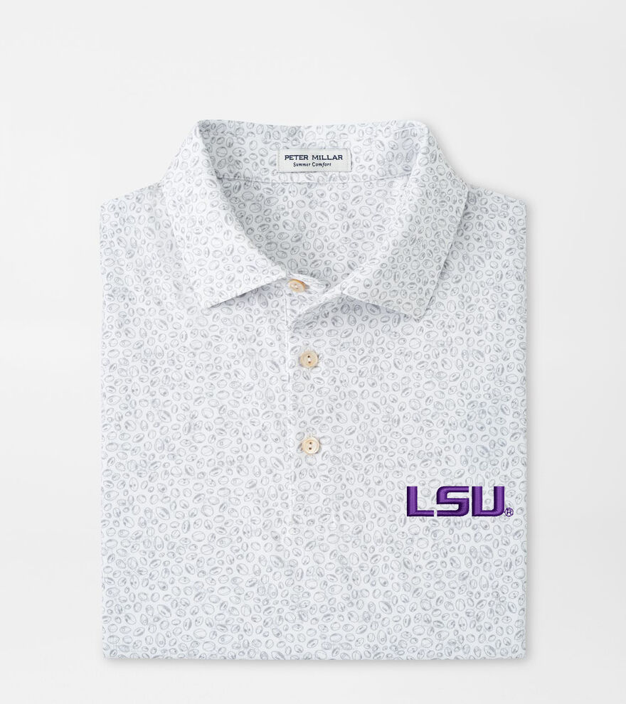 LSU Blitz Performance Jersey Polo | Men's Collegiate Apparel | Peter Millar