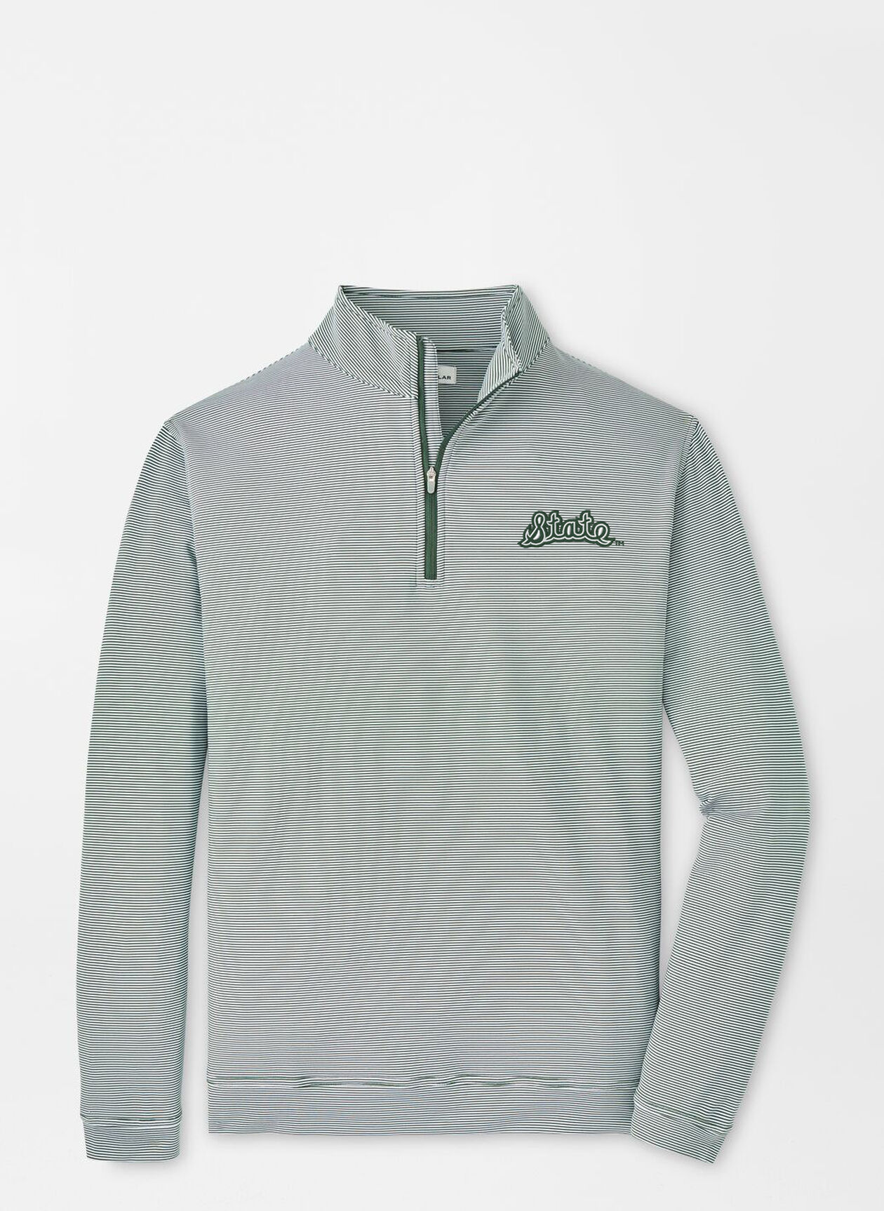 Michigan State Vault Perth Mini-Stripe Performance Pullover | Men's ...