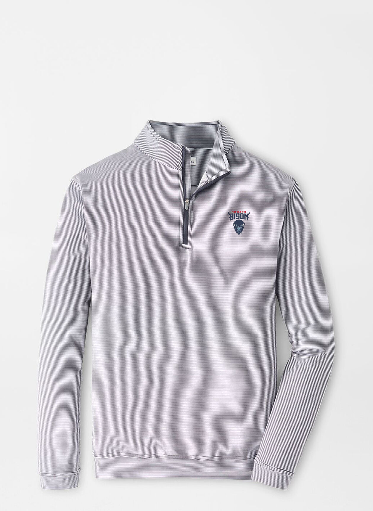 Howard University Perth Sugar Stripe Performance Quarter Zip Mens