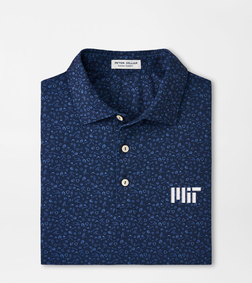 MIT Batter Up Performance Jersey Polo | Men's Collegiate Apparel ...