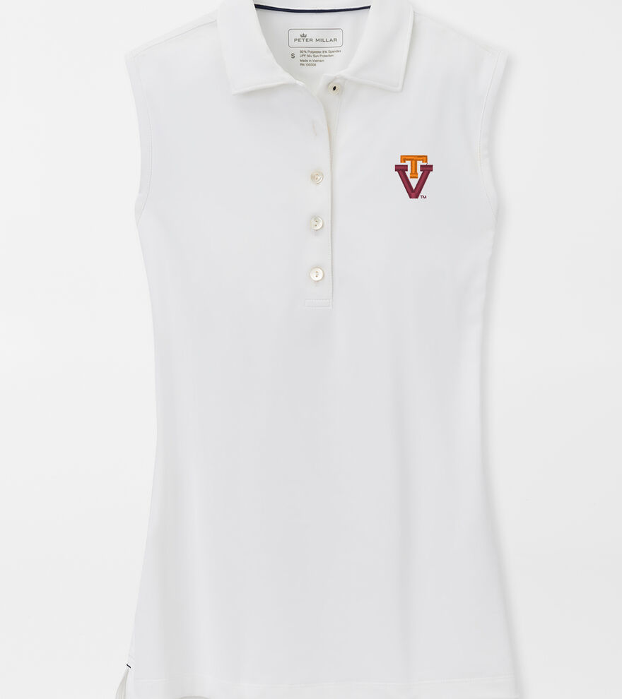 Virginia Tech Vault Perfect Fit Sleeveless Polo | Peter Millar