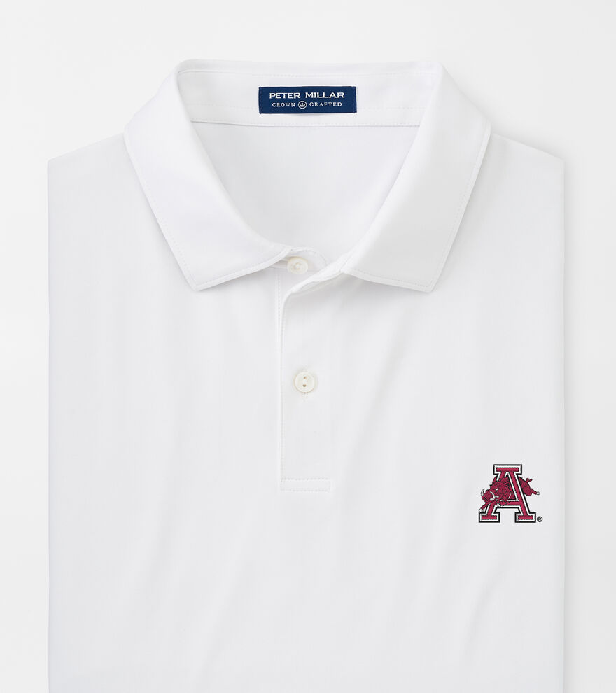 Arkansas Vault Solid Performance Jersey Polo | Peter Millar