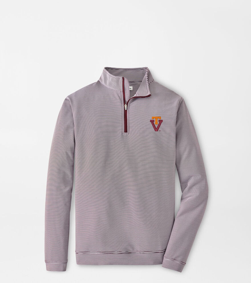 Virginia Tech Vault Perth Mini-Stripe Performance Pullover | Men's ...
