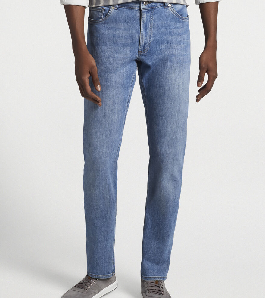 Vintage Washed Five-Pocket Denim | Peter Millar