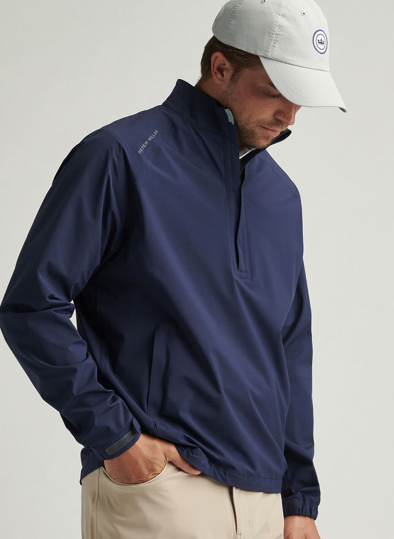 Shield Half-Zip Rain Shell | Men's Jackets & Coats | Peter Millar
