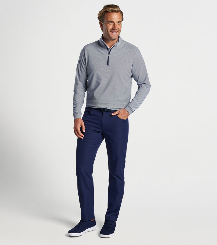 Perth Sugar Stripe Performance Quarter Zip Mens Pullovers And T Shirts