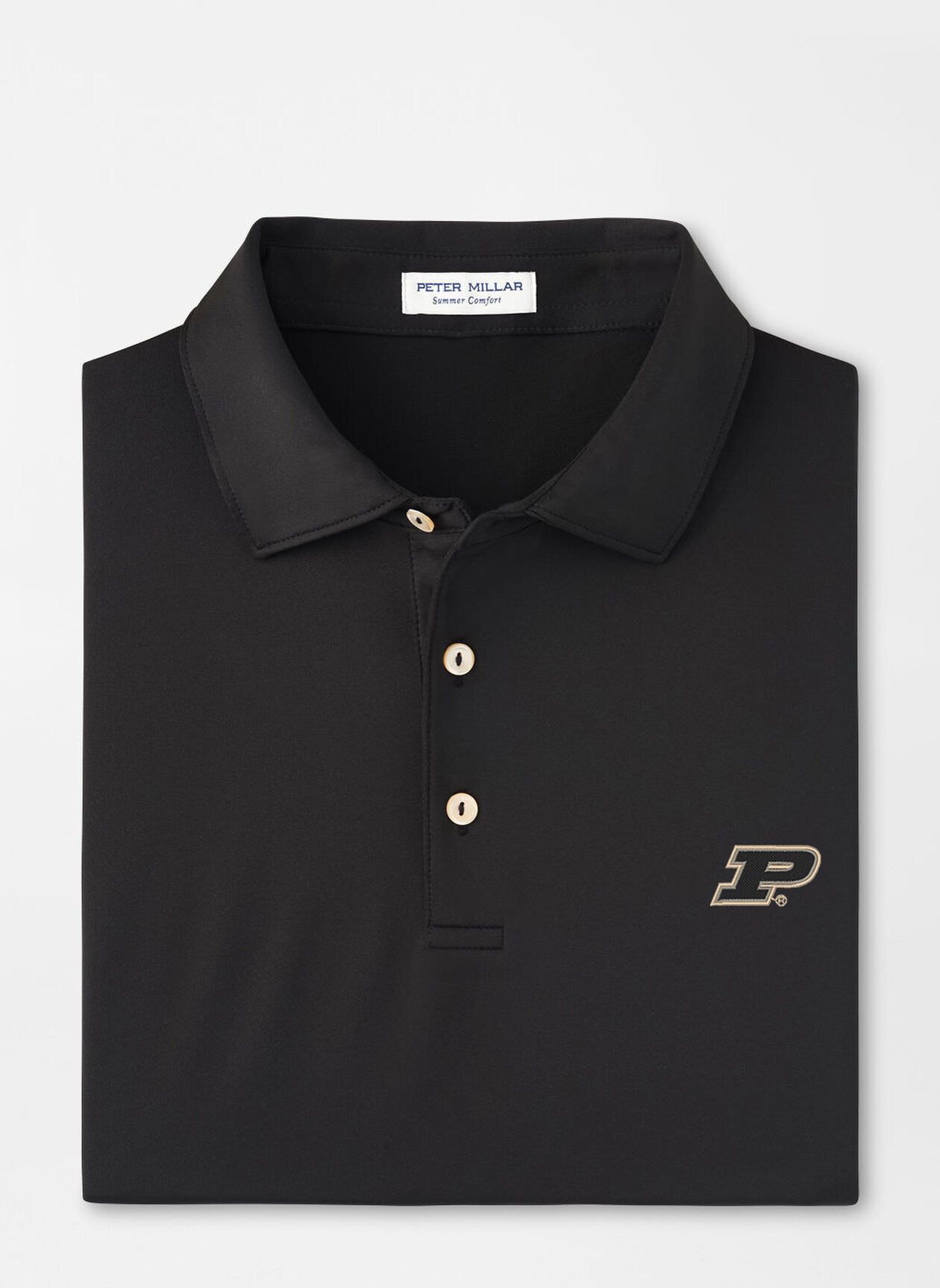 Purdue Solid Performance Jersey Polo | Men's Collegiate Apparel | Peter ...