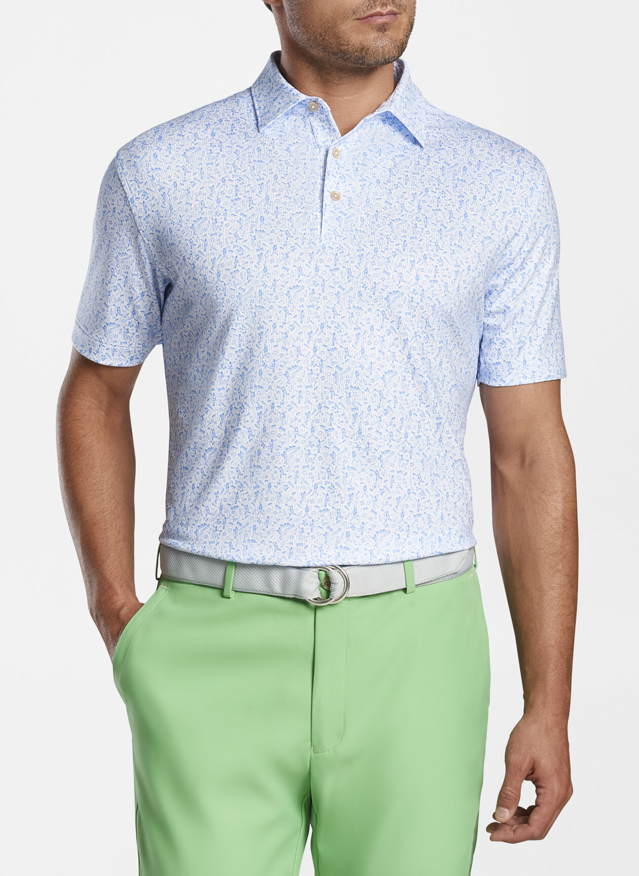 Diamond Performance Jersey Polo | Peter Millar