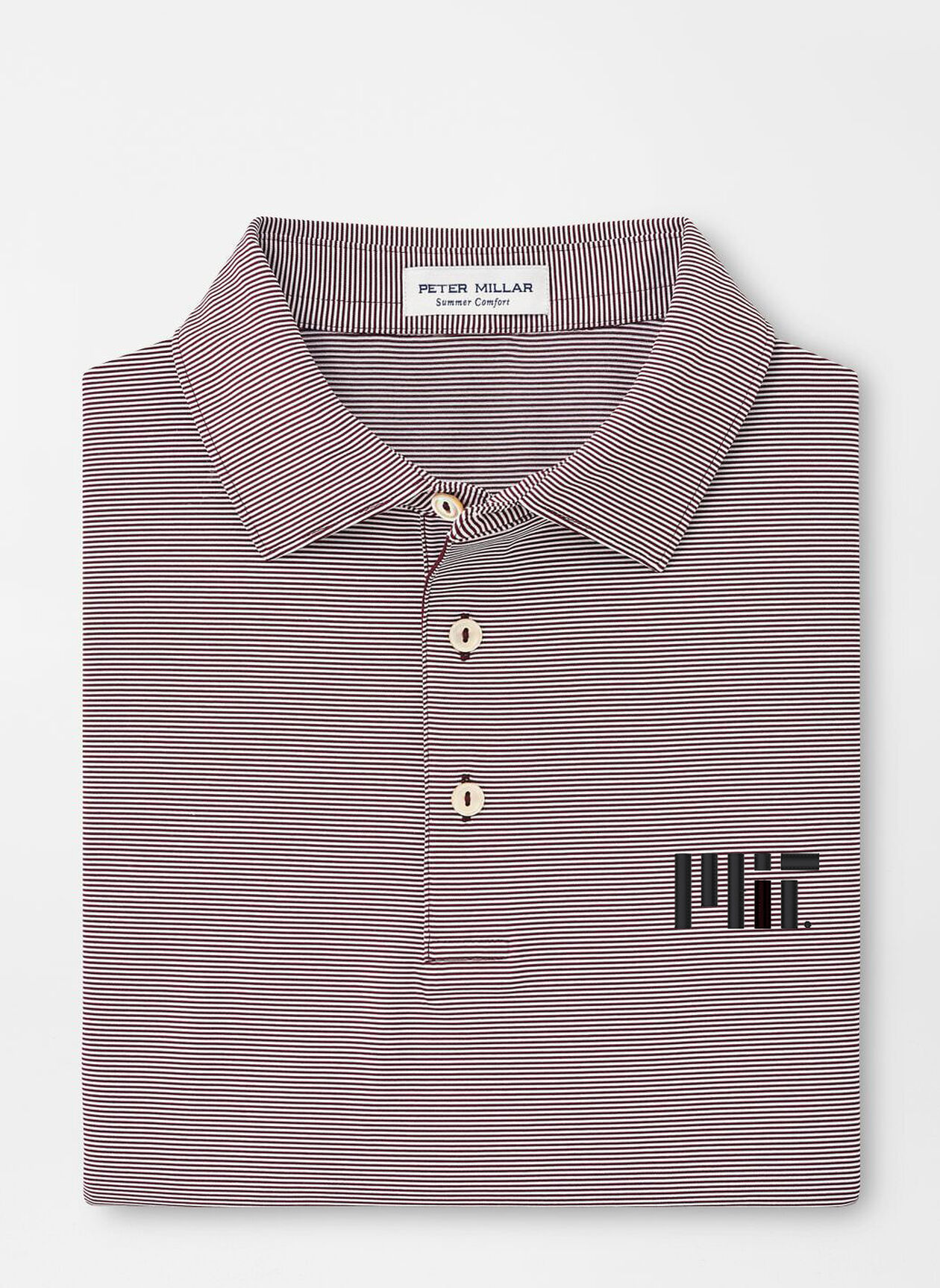 MIT Jubilee Stripe Performance Polo | Men's Collegiate Apparel | Peter ...