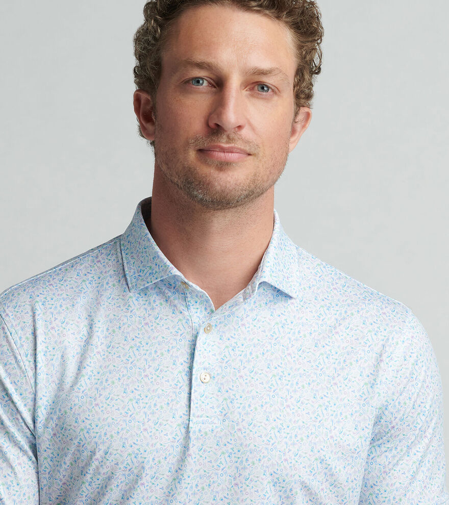 Island Jammin' Performance Jersey Polo | Men's Polos | Peter Millar