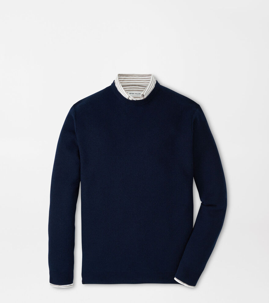 Autumn Crest Honeycomb Crewneck Sweater | Men's Sweaters | Peter Millar