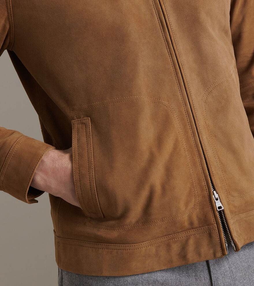Soho Suede Bomber | Men's Jackets & Coats | Peter Millar